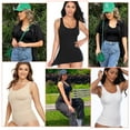 COMFREE Shapewear Cami with Bulilt in Bra for Women Tummy Control Tank ...
