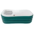 Shzicmy Portable Folding Bathtub, Green Nylon Cloth/PVC/Pearl Cotton 59 ...