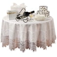 Vintage White Round Crochet Doilies Crochet Tablecloths Lace Doilies ...