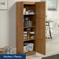 Sauder Select Storage Pantry, Highland Oak Finish - Walmart.com