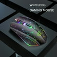 TENMOS Wireless Gaming Mouse Rechargeable Silent RGB LED Optical ...
