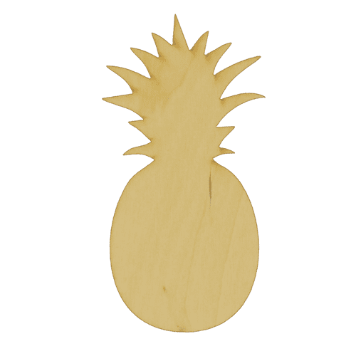 Package of 10, Small 5" X 2. 5" X 1/8" Baltic Birch Plywood Pineapple ...