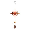 AuroraX Iron Art Wind Chime Decor Hand Painted Metal Wind Chime ...