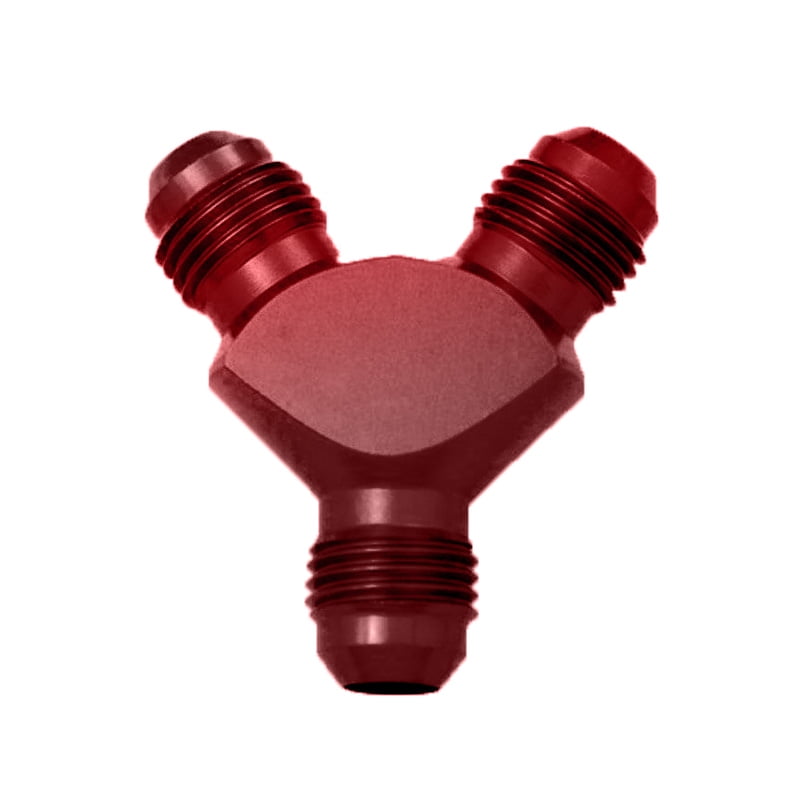 AN8 AN-8 Inlet Outlet Y Block Car Performance Aluminum Fitting Adapter ...