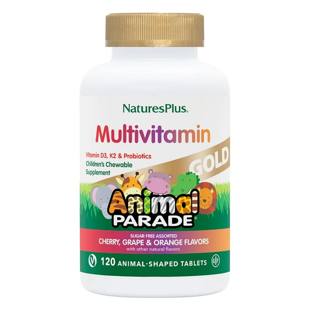 Multivitamínico Nature's Plus Animal Parade Gold 120 comprimidos ...