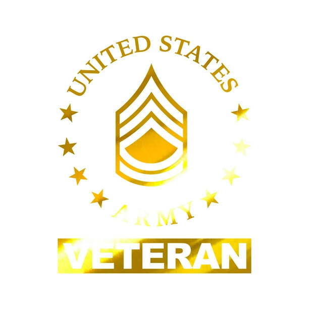 E-7 Sergeant First Class Veteran US Army Rank Sticker Decal Die Cut ...
