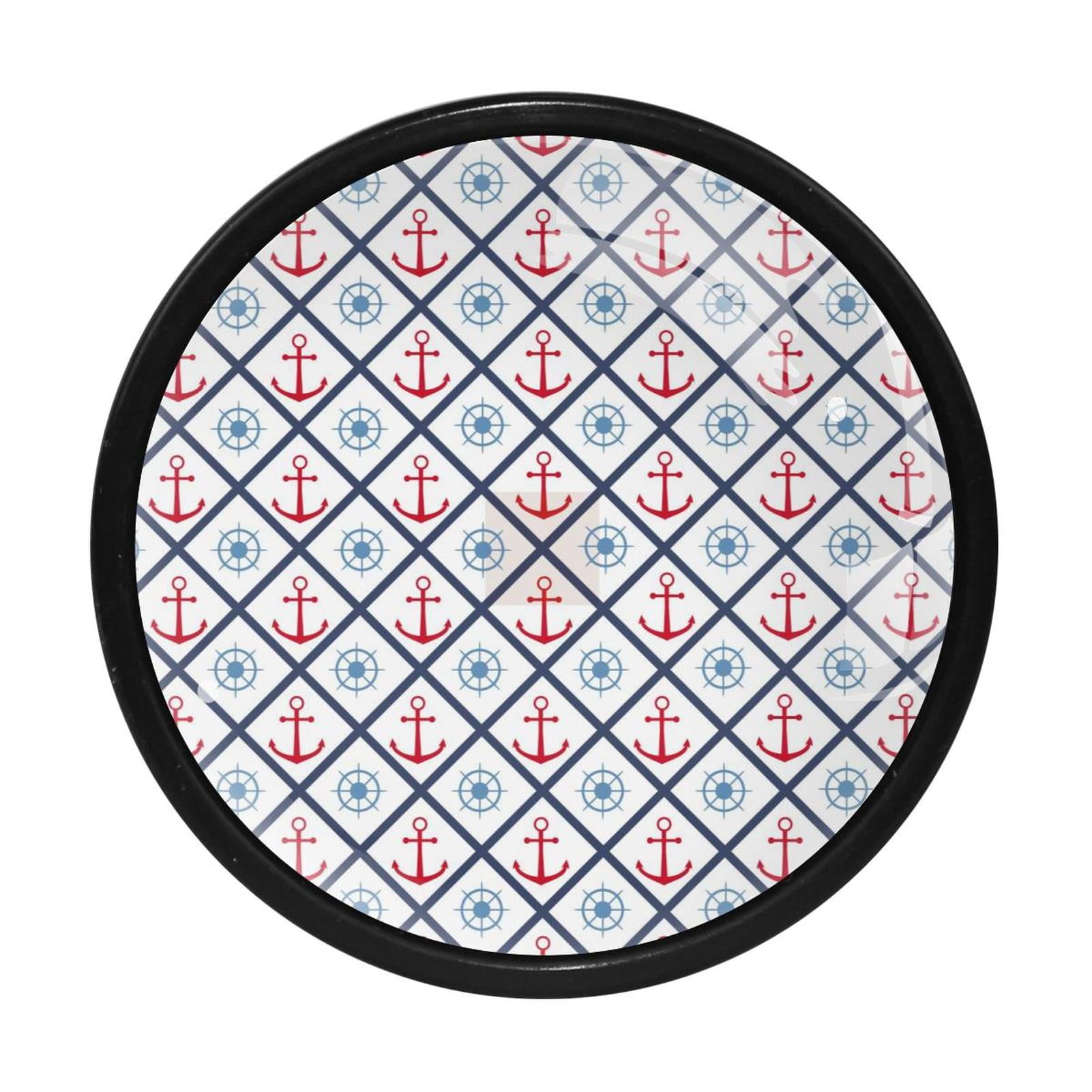 4 Pcs Anchor Knobs for Kitchen Cabinet Cupboard Dresser Bookcase Drawer ...