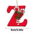 26 Letter Christmas Ornaments Decoration, 2D Flat Acrylic Personalized ...