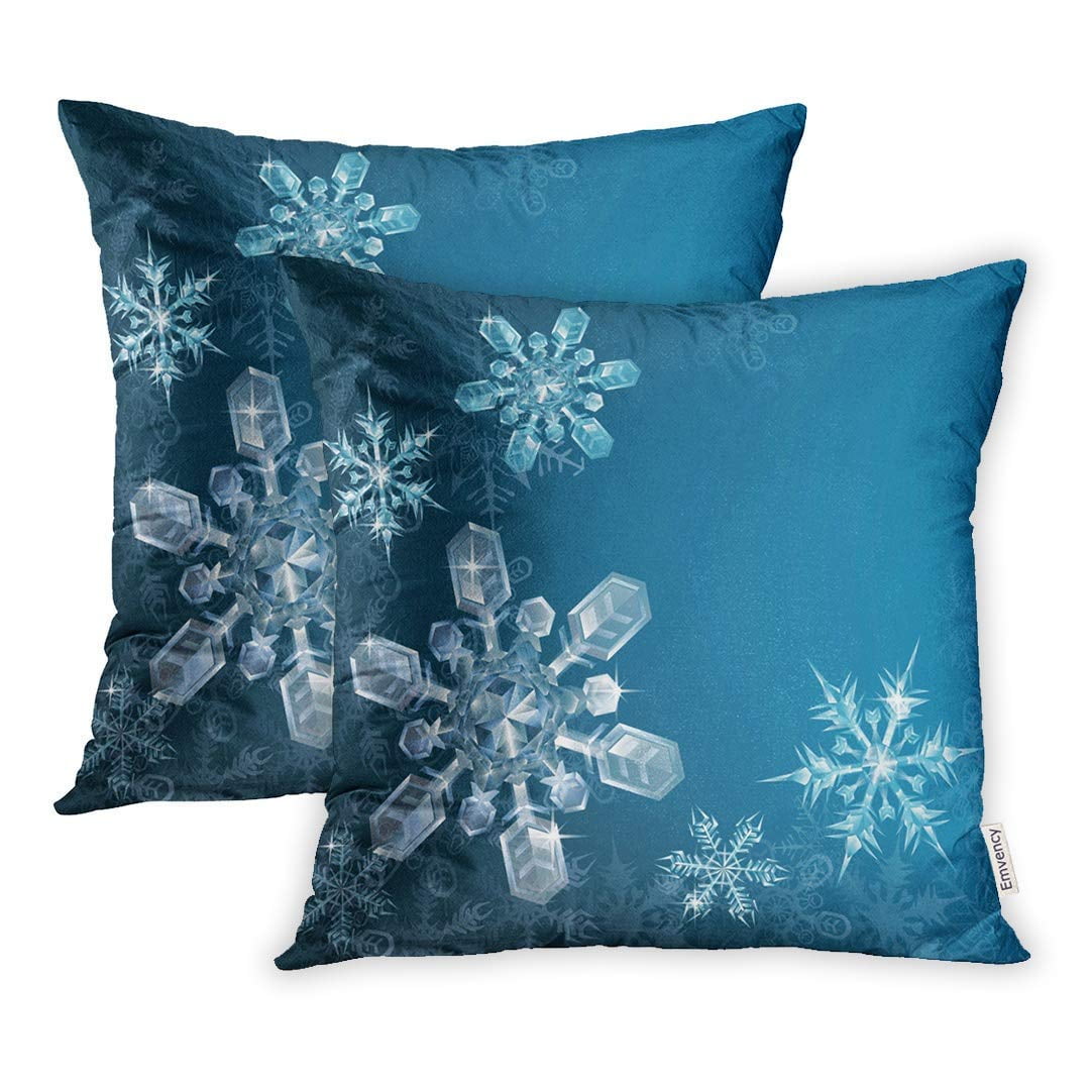 ARHOME Crystal Lovely Blue Snowflake Christmas Translucent Snowflakes ...