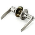Villar Home Designs Door Lever Lara Satin Nickel Keyed 6 Pack - Walmart.com