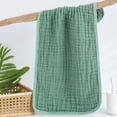AUQ 2026 New 6Pcs Burp Cloths Solid Color Muslin Burp Cloths 6 Layers ...