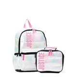 Justice Girls 17" Laptop Backpack 3-Piece Backpack Set with Lunch Tote ...