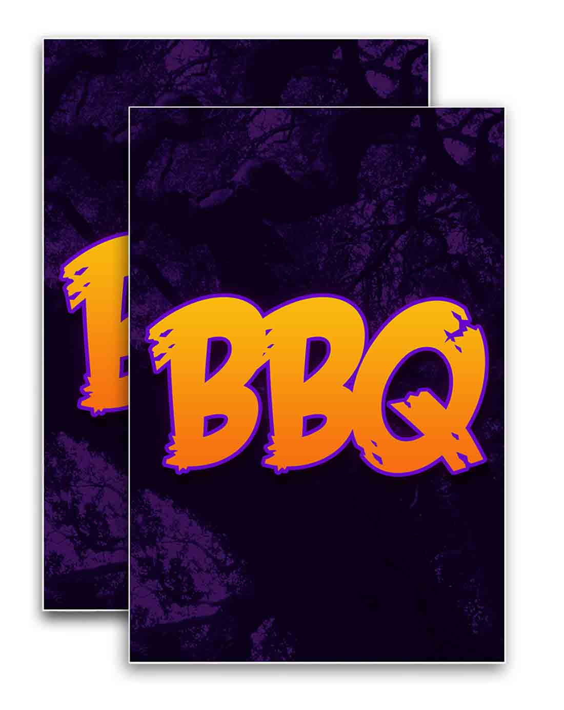 BBQ (24" X 36") Vinyl Decal Only (Pack of 2) |Sign|Sticker|Poster ...