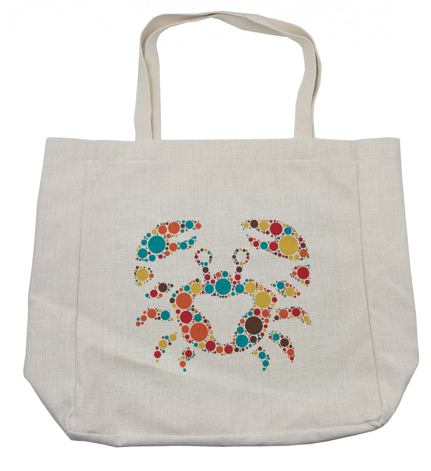 Crabs Shopping Bag, Abstract Shape of a Sea Creature Decapod Crustacean ...