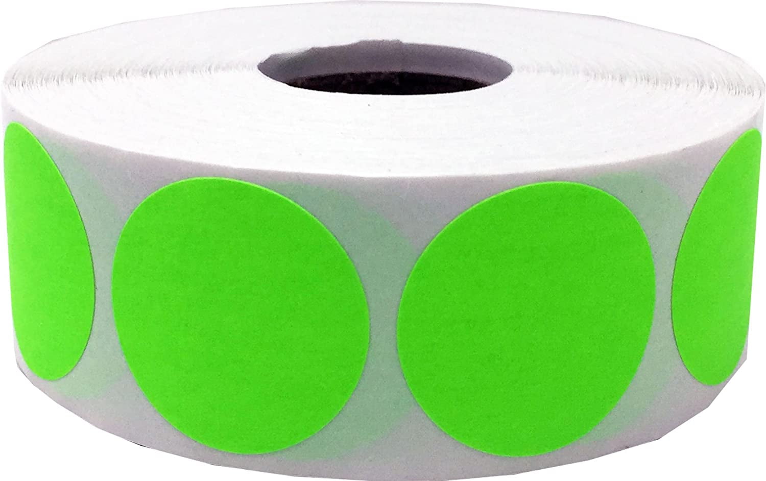 Fluorescent Green Color Coding Labels for Organizing Inventory 1 Inch ...