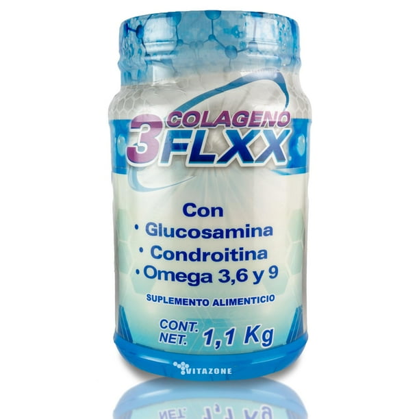 Colágeno 3 FLXX Glucosamina Condroitina 1.1 kg Natural Sanabi Sanabi ...