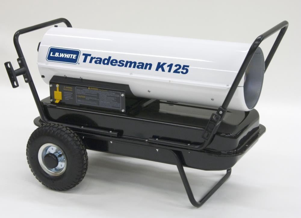 Lb White Tradesman Forced Air Open Flame Multi Fuel 125K Btu Heater ...