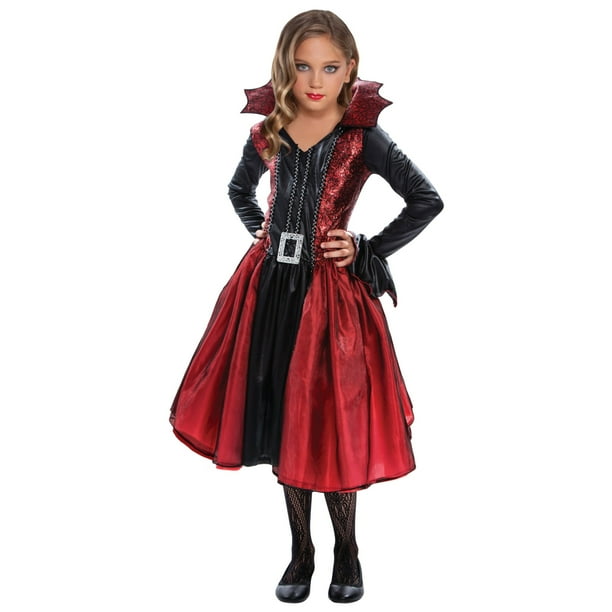 Gothic Vampires Costume, Halloween Costume for Children, Girls Size S ...