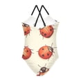 Spaghetti Strap Two Blue Birds One Piece Swimsuit Stretch Beach Sport ...