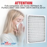 LifeSupplyUSA True HEPA Filter Replacement Compatible with Hunter ...