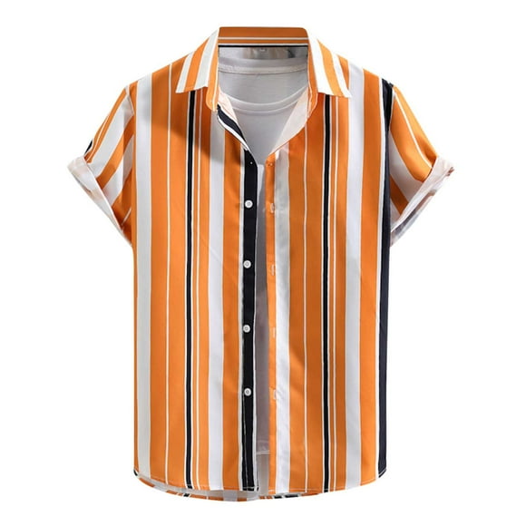 Orange Striped Shirts