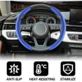 2pcs Universal Fit Carbon Fiber Steering Wheel Cover, Anti-Skid ...
