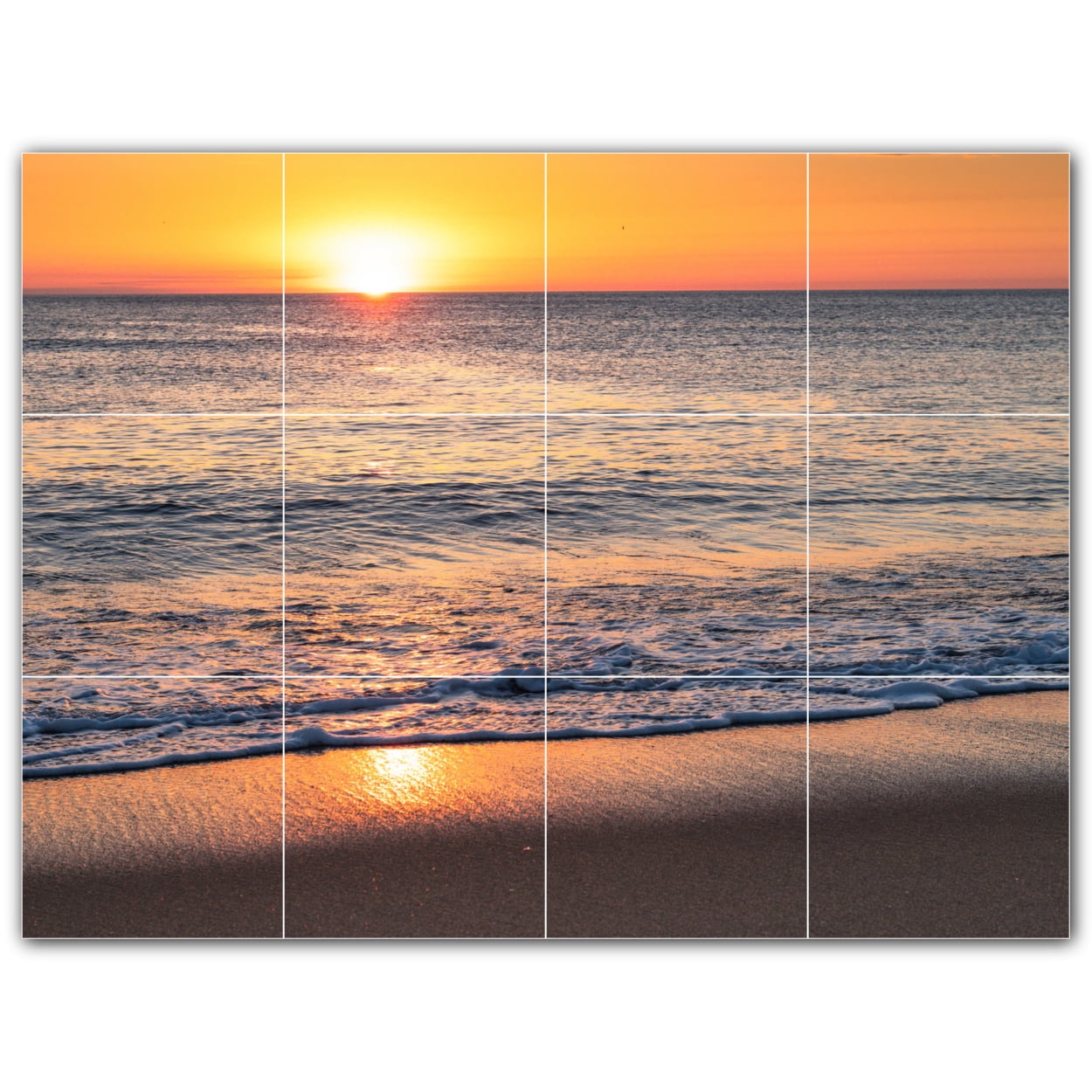Picture-Tiles.com: Sunset Ceramic Tile Wall Mural WAL500998-43M. 24"W x ...