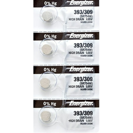 4 x Energizer 393 Watch Batteries, SR754W Battery | Walmart Canada