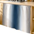 Gray Navy Blue Cabinet Curtains 35''x35'', Modern Gradient Geometric ...
