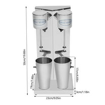 Commercial Electric Double Head Milkshake Maker Shake Machine - Walmart.com
