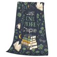 Book Blanket, Cozy Reading Blanket Design, Soft Flannel Teacher Gift ...