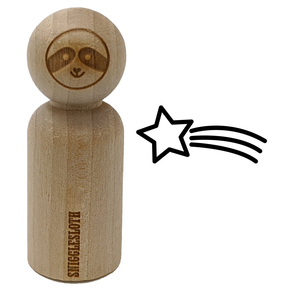 Shooting Star Rubber Stamp for Scrapbooking Crafting Stamping - Small 3 ...