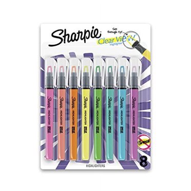 Sharpie Liquid Highlighters, Chisel Tip, Fluorescent Green, Box of 12 ...