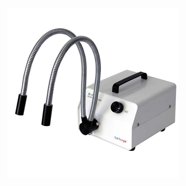 AmScope 20W LED Fiber Optic Dual Gooseneck Lights Microscope ...