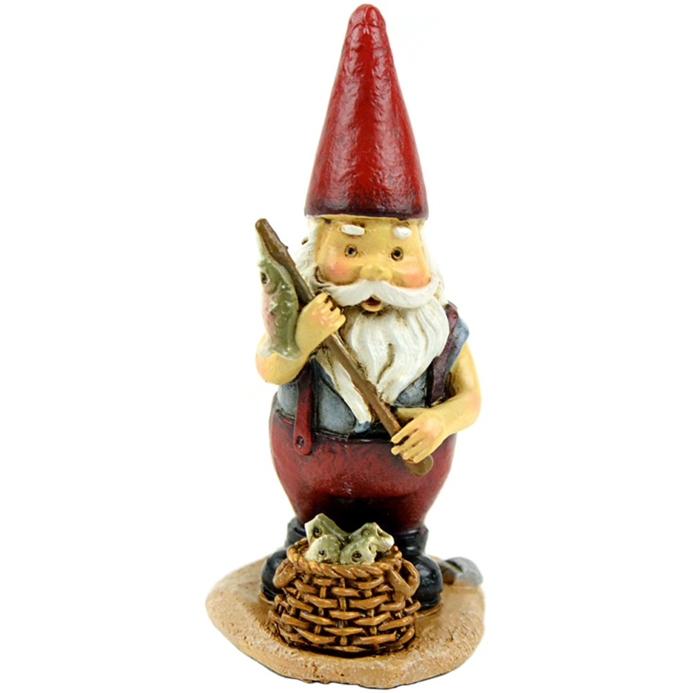 Midwest Design Fairy Garden Fisherman Gnome-2.75" - Walmart.com ...