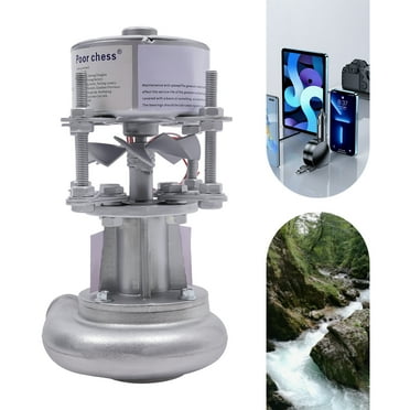 Miumaeov Mini Hydro Generator Portable Hydro Power Station Water ...