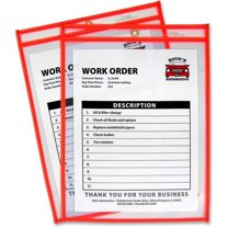 C-Line Document Protector, Super Heavyweight, Stitched Shop Ticket ...