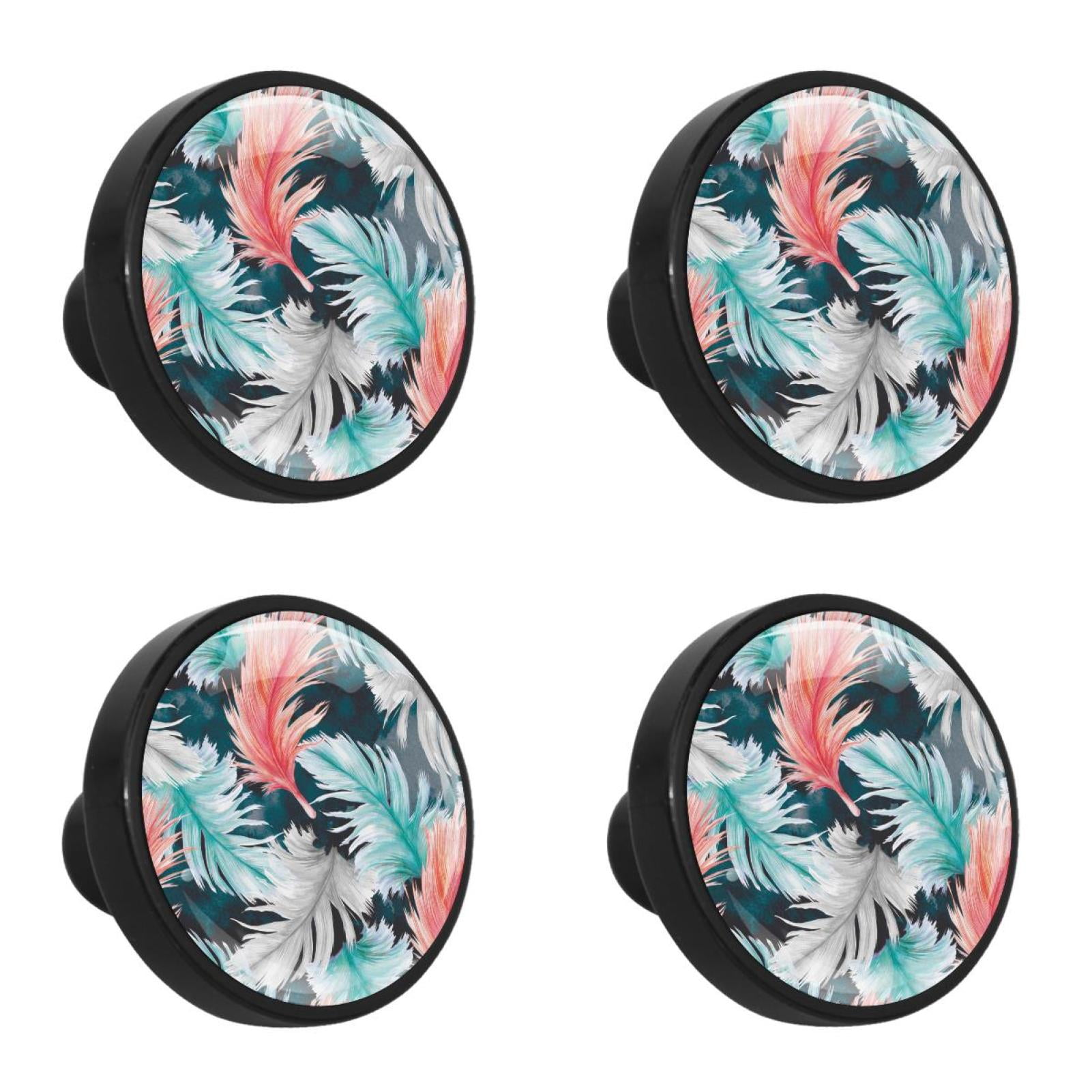 4 Pcs Boho Leaves Knobs for Kitchen Cabinet Cupboard Dresser Bookcase ...