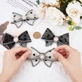 4Pcs 2 Style Heart Pattern Organza Bowknot Shoe Decorations Detachable ...