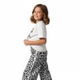 CUZIBR Girls Kids Summer Outfit Fashion Leopard Print Cute Bow Short ...