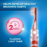 Oral-b kids timer with lights toothbrush, pink, 1 count - Walmart.com