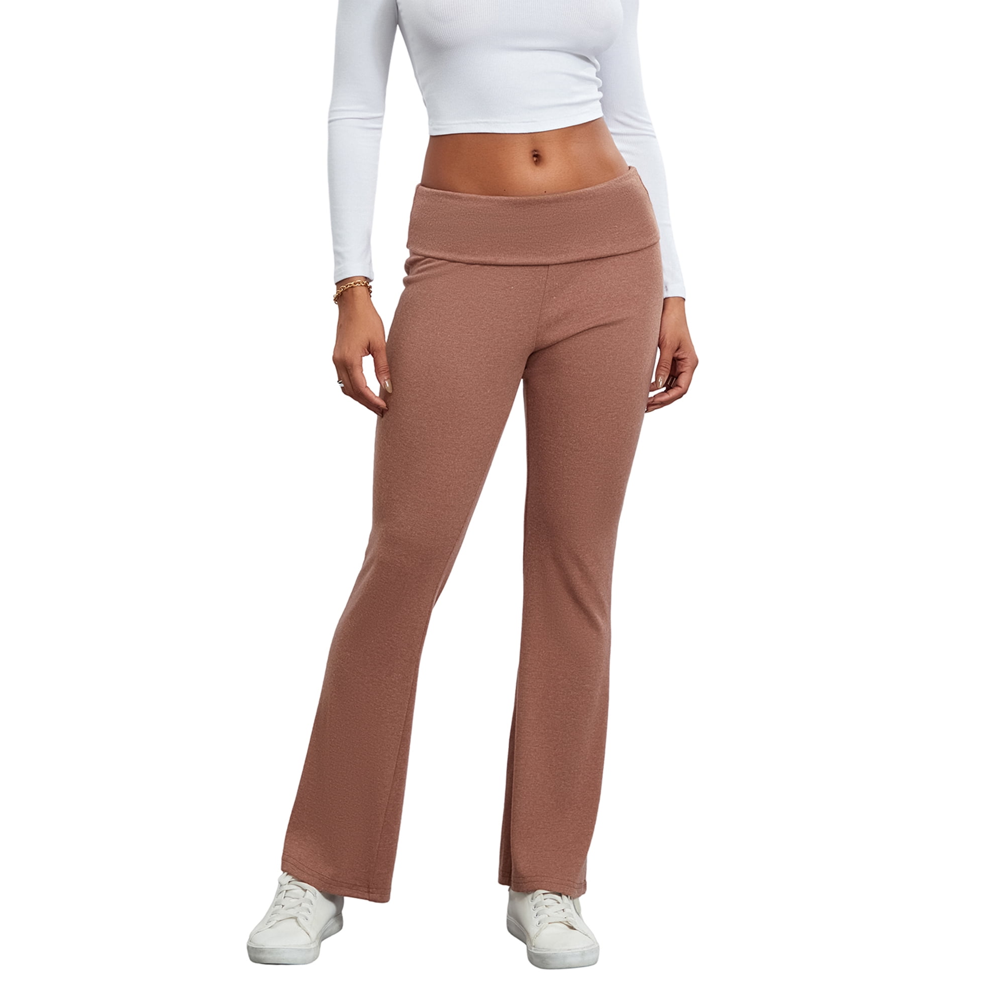 Click here for Gupgi Women Flare Leggings Solid Color Basic Yoga... prices