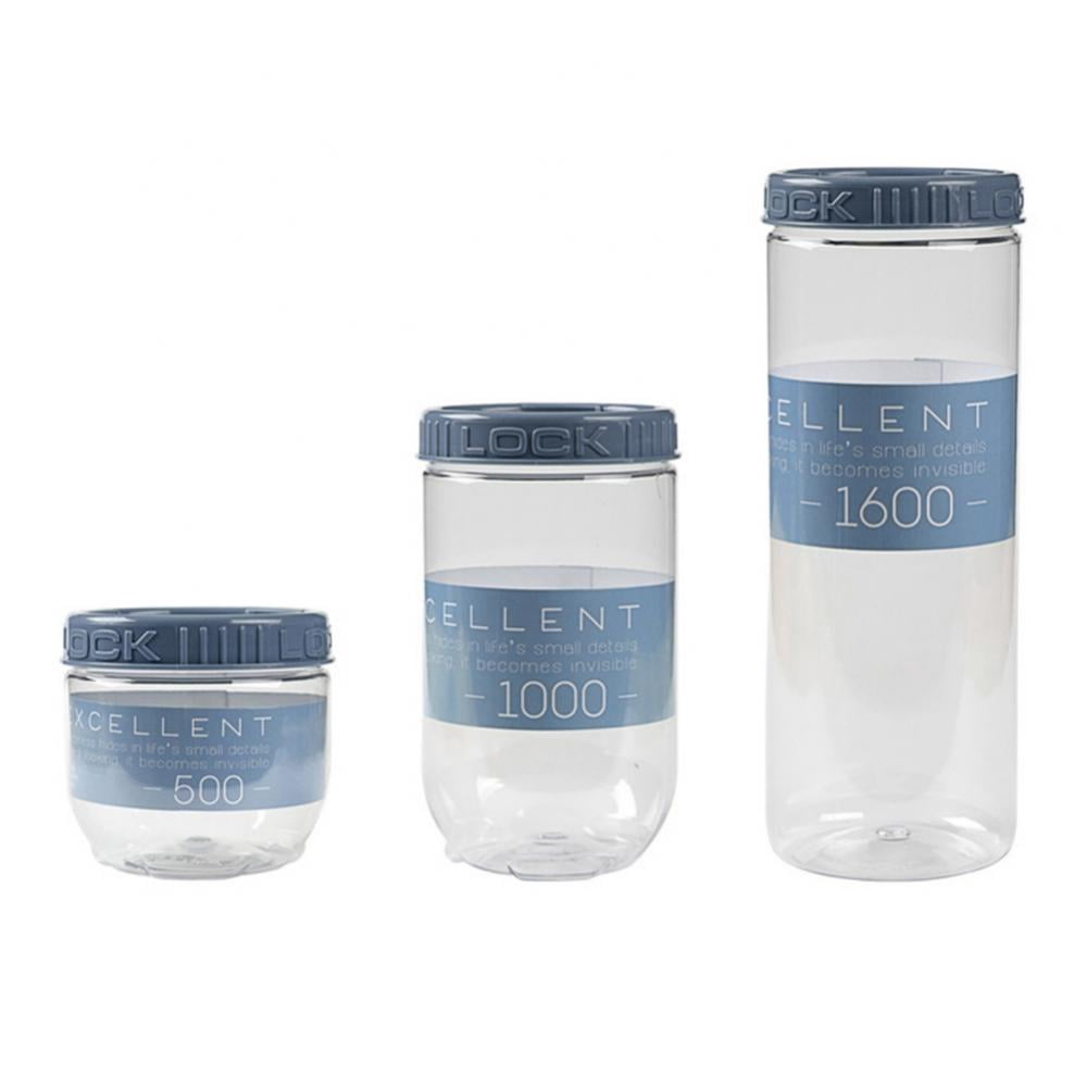 Airtight Food Storage Containers - Plastic BPA Free Kitchen Pantry ...