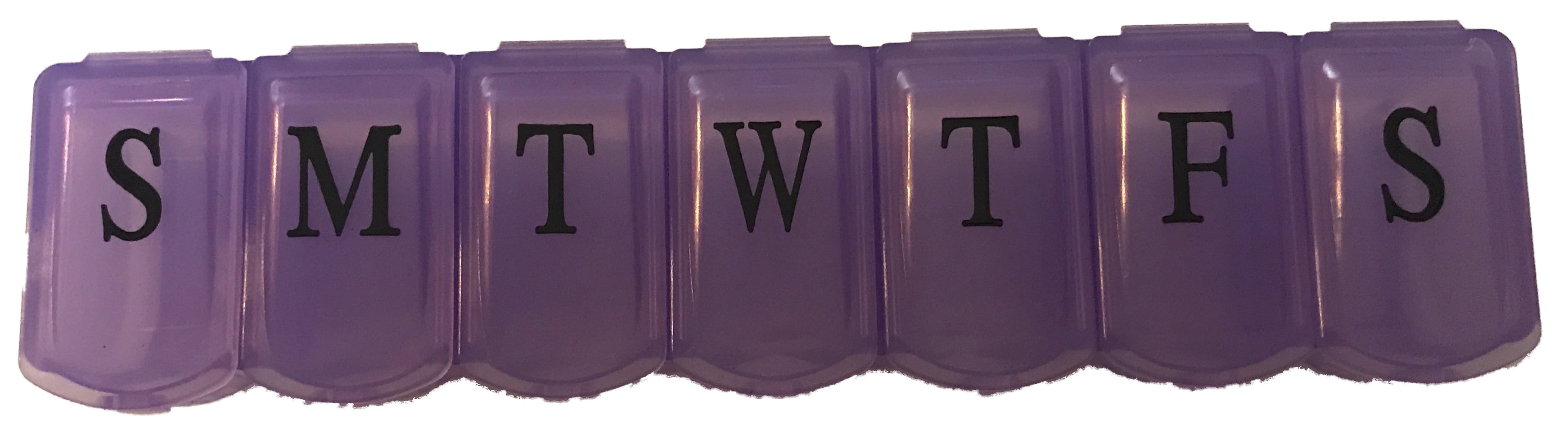 Apex 7-Day Ultra Bubble-Lok Pill Organizer (Large, Translucent Purple ...