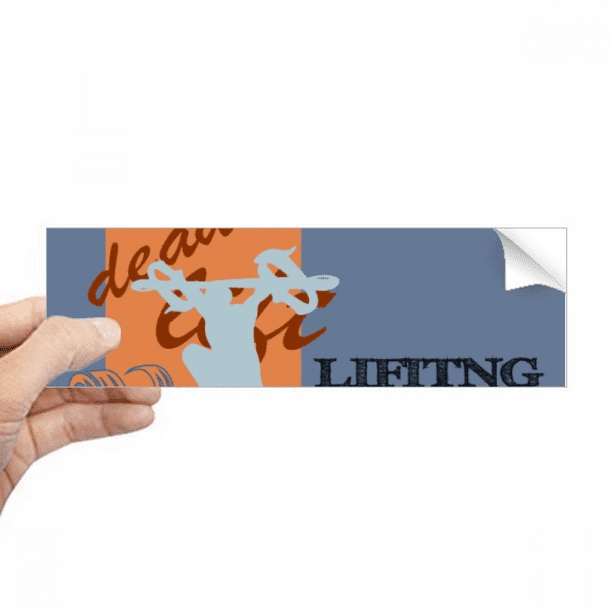 China Gym Squat Barbell Deadlift Rectangle Bumper Sticker Notebook ...