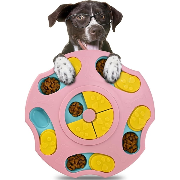 Interactive Dog Puzzle Game with Food Enrichment, Dog Puzzle Toys for ...