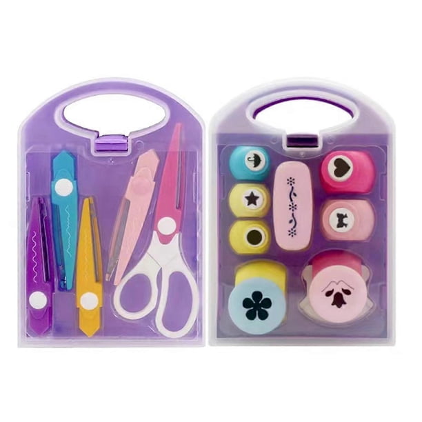 Kids DIY Puncher Craft Set, Craft Hole Punch Shapes Set, Hole Punch for ...
