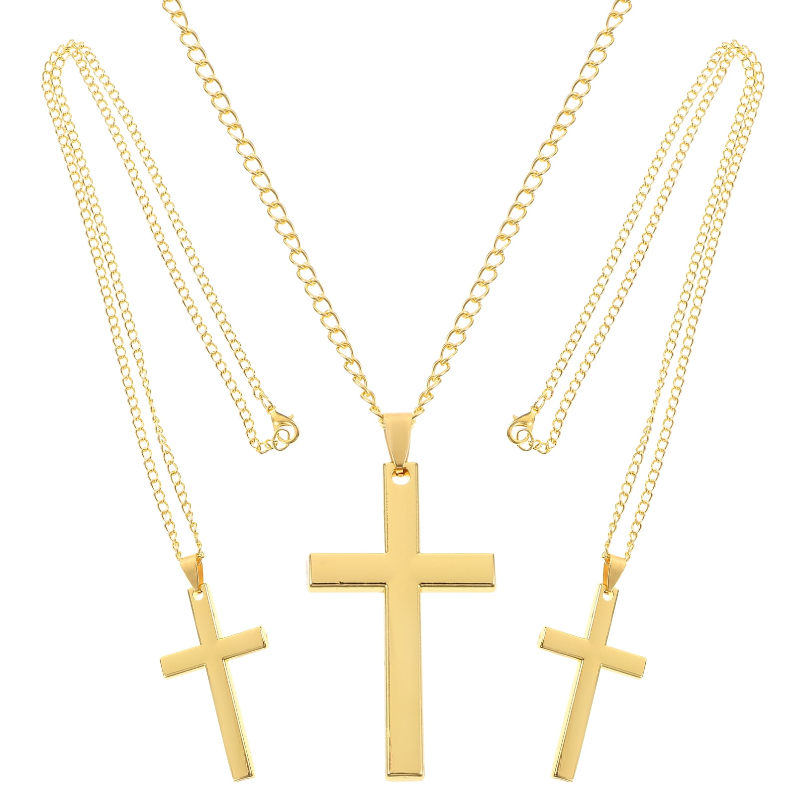 Click here for Ounona 3pcs Cross Pendant Necklaces Decorative Cro... prices