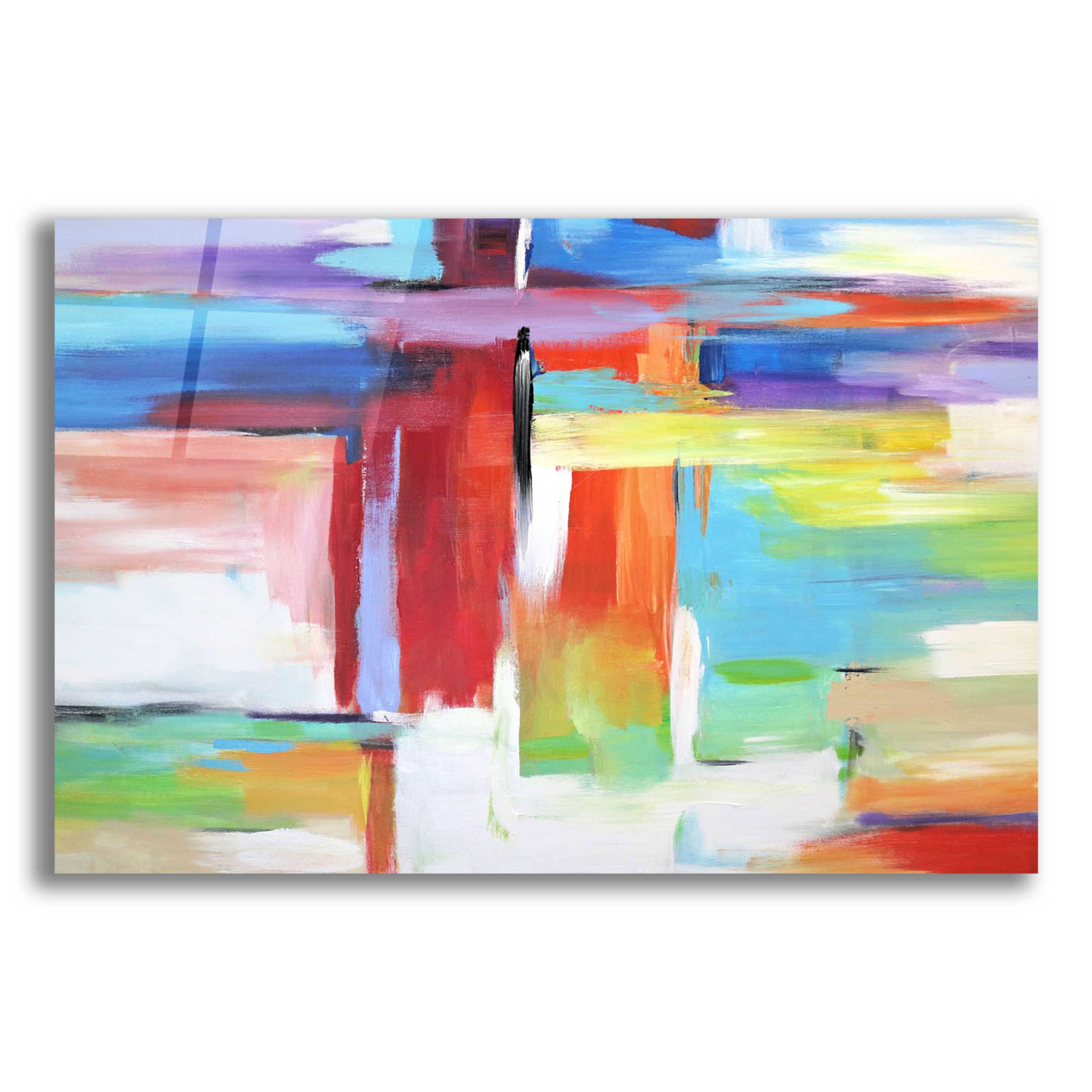 Epic Art 'Abstract City Lights' by Christov Art, Acrylic Glass Wall Art ...