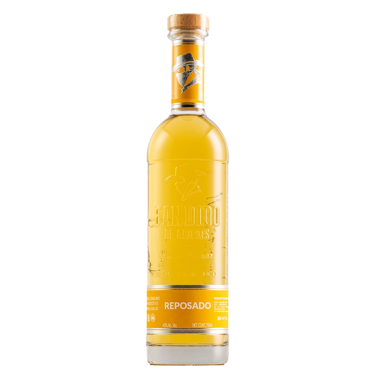 Tequila Bandido De Amores Reposado 100% Agave 750 Ml Bandido de Amores Tequila Reposado | Bodega ...
